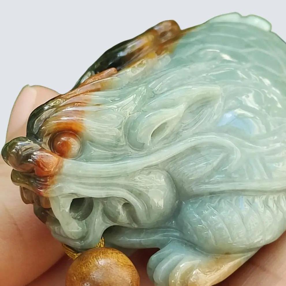 Five Elements Dragon Turtle – Natural Jadeite Harmony, Certified ...